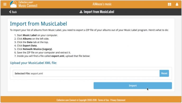 New: Import your collection from “Music Label” - CLZ Music Web - CLZ.com