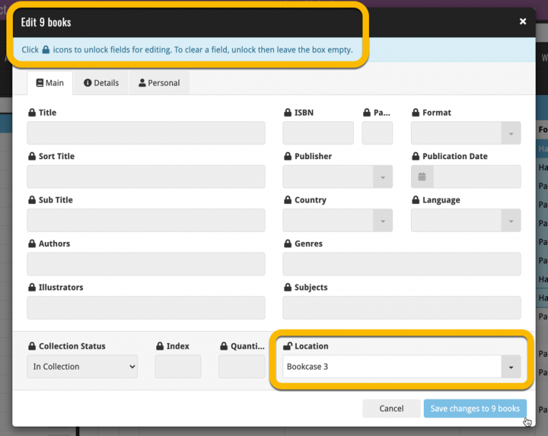 Improved “Edit Multiple” screen - CLZ Books Web - CLZ.com