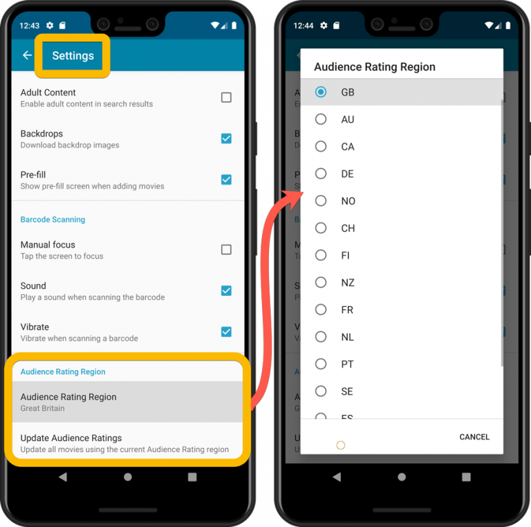v6.3: Automatic Audience Ratings from IMDb - CLZ Movies Mobile - CLZ.com