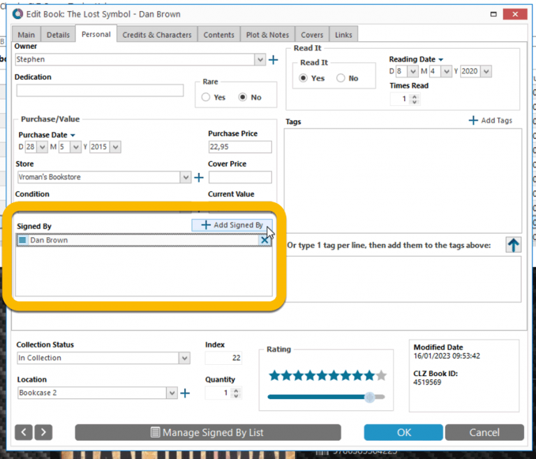 v23.0: 3 completely new data fields and 4 new sync fields - Book ...